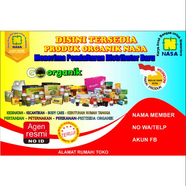 Jual Banner spanduk nasa 1.5 x 1 meter | Shopee Indonesia