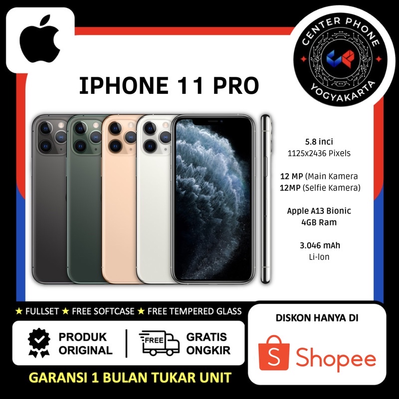 Jual IP 11 PRO 64GB | 256GB | 512GB ORIGINAL | Shopee Indonesia
