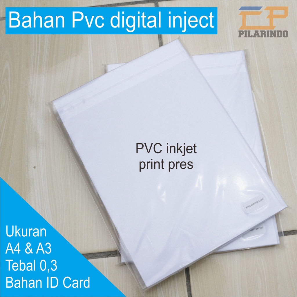 Jual Lembar PVC Print Press/PVC Inkjet A4/Digital Sheet (Bahan ID Card) | Shopee Indonesia