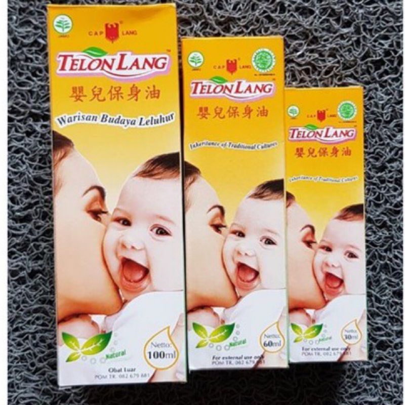 Jual Telon Lang Minyak Telon Plus 30mL 60mL 100mL 150mL Cap Lang Bayi ...