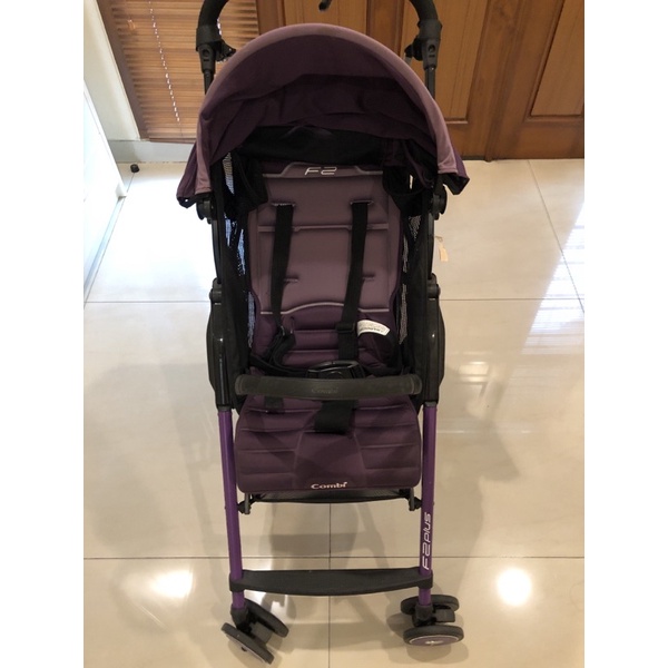 Jual Preloved - Combi stroller F2plus (purple) | Shopee Indonesia