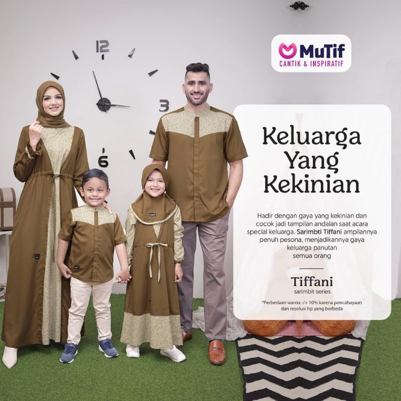 Jual Sarimbit Mutif Tiffani Chascew Brown-Beige // Mutif Terbaru ...