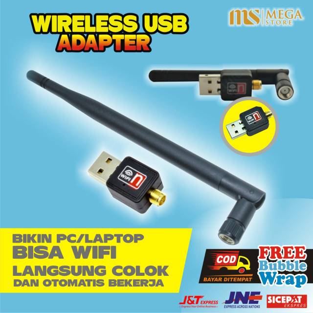 Jual USB WiFi Wireless Adapter Network Usb wifi dongle 150 mbps | Shopee Indonesia