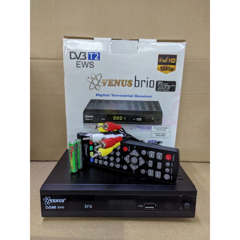 Jual receiver set top box DVBT2 / DVBT T2 tv digital venus brio bisa ...