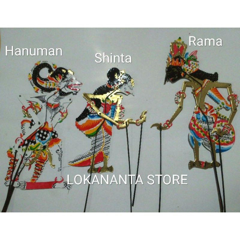 Jual RAMA SINTA HANUMAN TOKOH WAYANG KULIT WAYANG BAHAN DUPLEK | Shopee ...