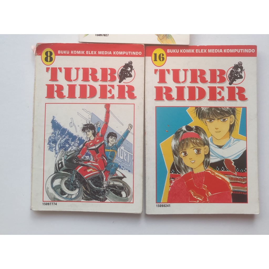 Jual Turbo Rider 8,16 by Shuichi Shigeno Buku Komik Elex Jadul Cabutan ...