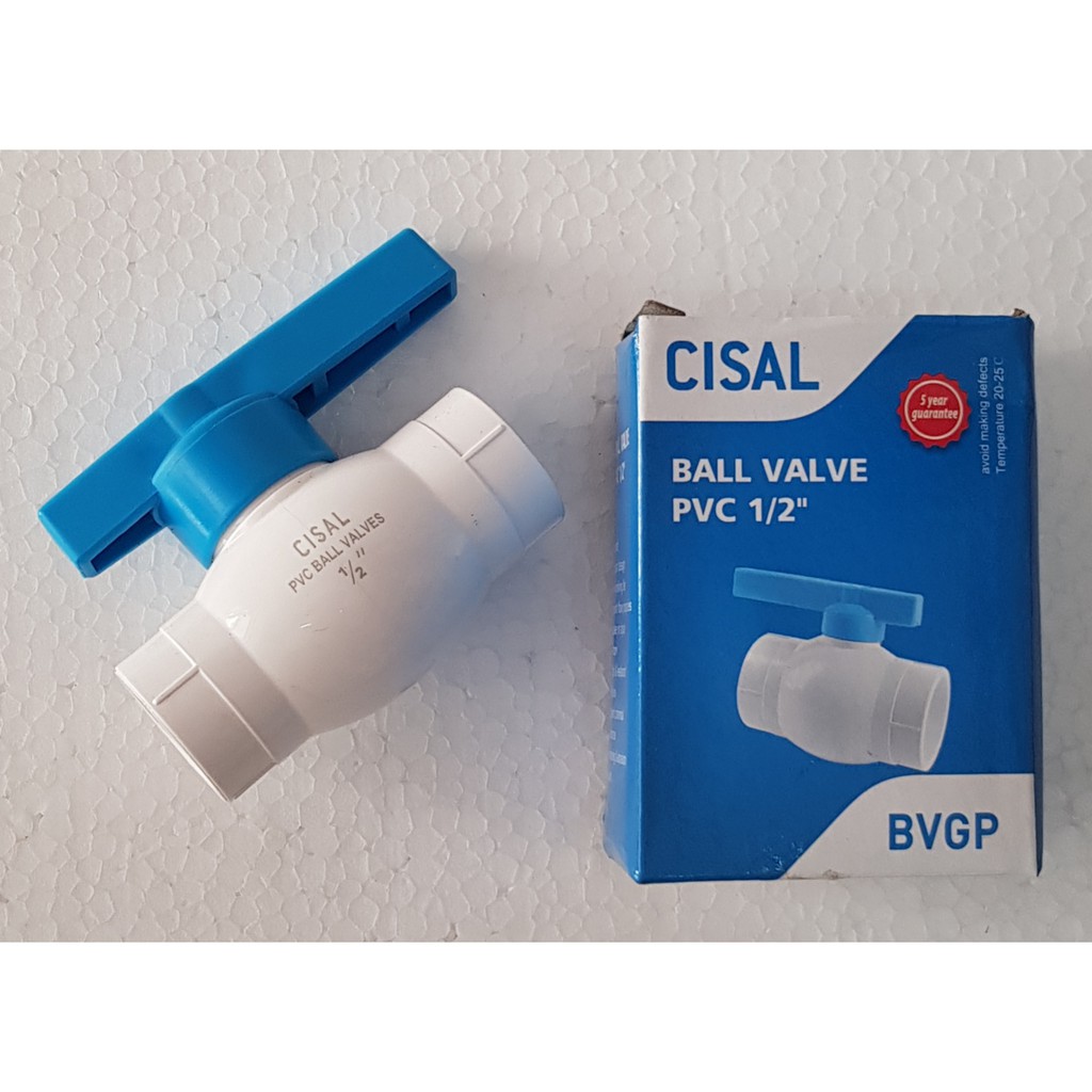 Jual Ball Valve/ Stop Kran PVC CISAL 1/2 Inchi | Shopee Indonesia