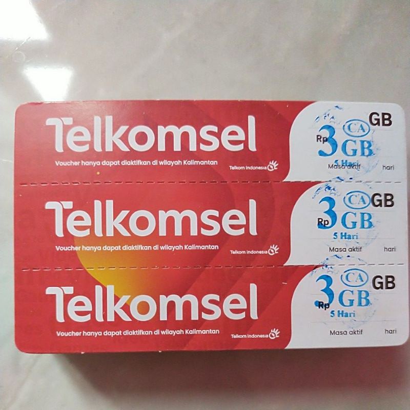 Jual VOUCHER DATA TELKOMSEL 3GB/5HARI | Shopee Indonesia