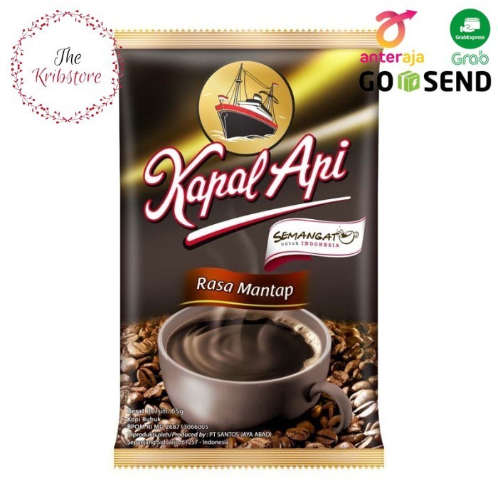 Jual KAPAL API Kopi Rasa Mantap Bag 65 gr | Shopee Indonesia