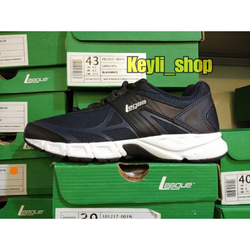 Jual Sepatu League Legas Iron LA M Running Shoes Cowo Sneakers Pria ...