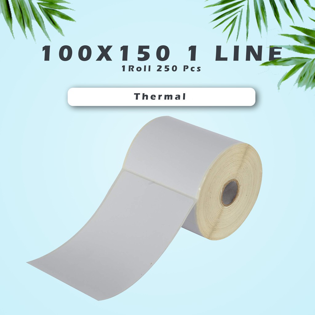 Jual Kertas Label Thermal 100 x 150 Barcode Printer 250 Pcs | Shopee ...