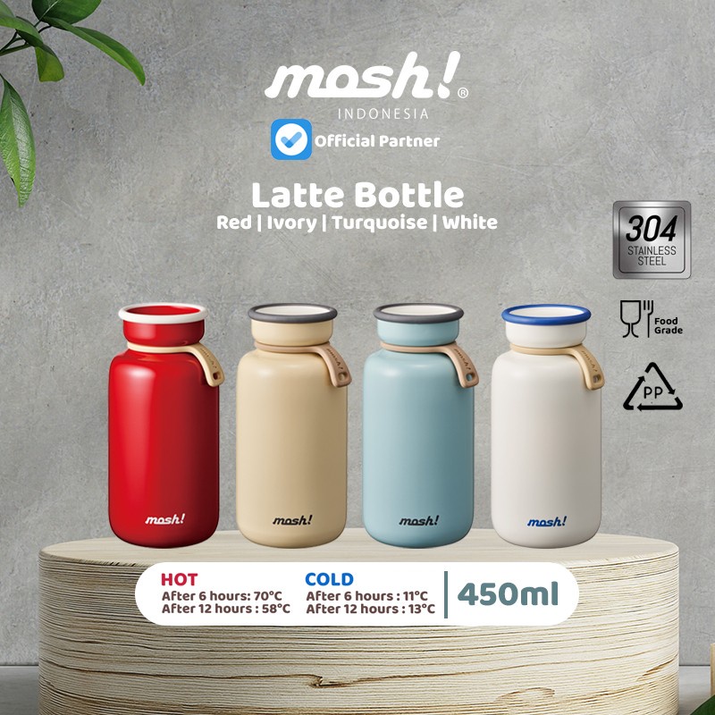 Jual MOSH LATTE BOTTLE 450ml - Botol Minum Termos Stainless Mosh ...