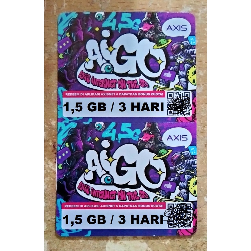 Jual Voucher Axis AIGO 1,5 GB 3 Hari | Shopee Indonesia