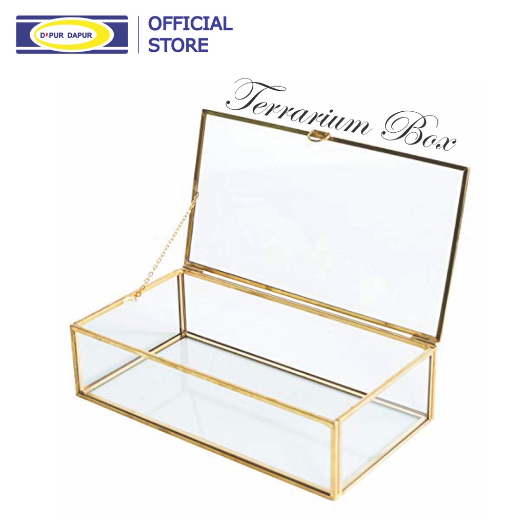 Jual Box Kaca Terrarium Persegi Panjang Elegan | Shopee Indonesia