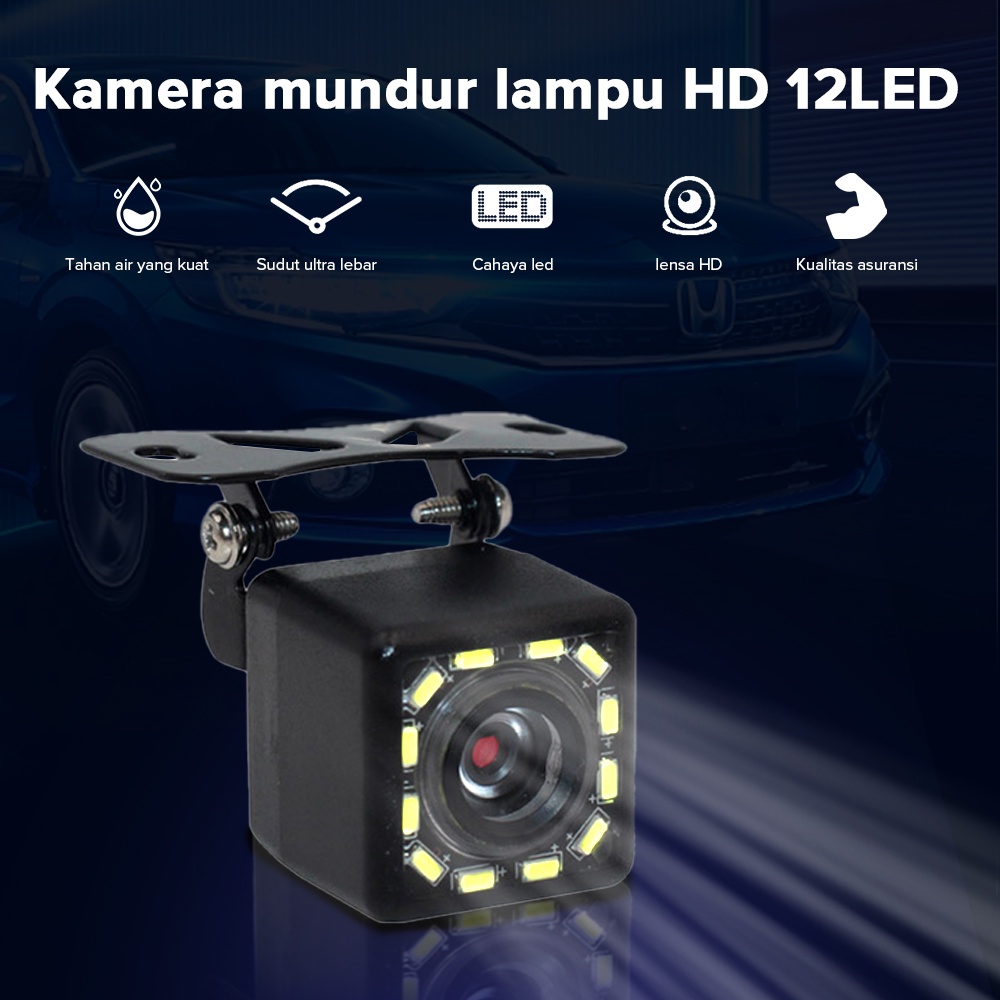 Jual Kamera Mundur Mobil 12 LED Universal Car Rearview Camera Nightvision model CCD-1 Sesuaikan ...