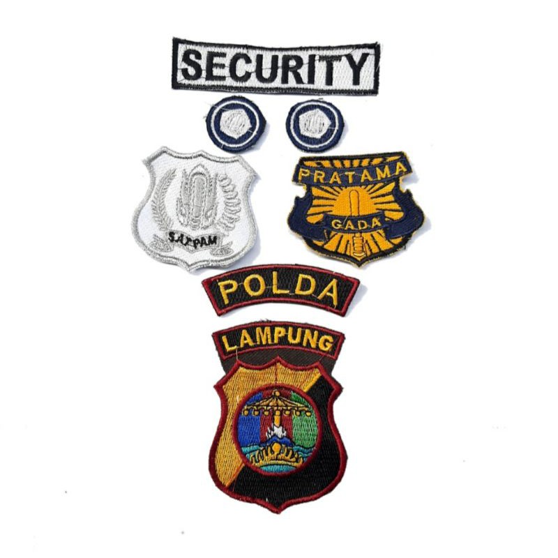 Jual Atribut Security lengkap / badge security lengkap ( logo daerah ...