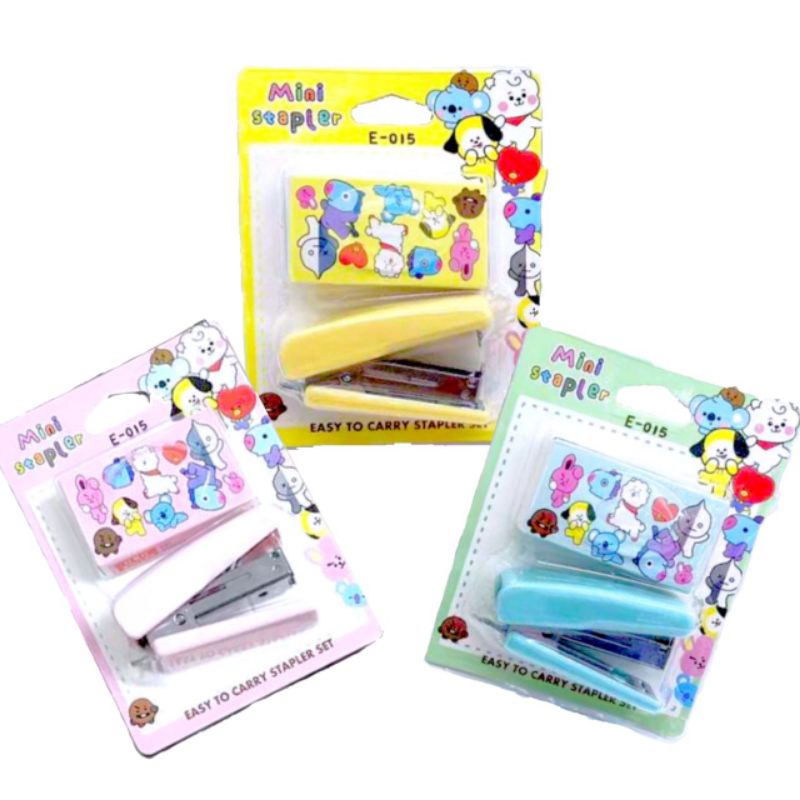 Jual [ Ai's ] Mini stapler BT21 / mini staples bt21 / staples lucu ...