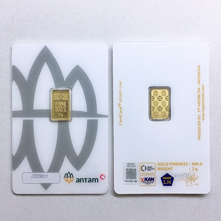 Jual [TERMURAH] CERTICARD KEMASAN TERBARU ANTM Original CERTIEYE Logam ...