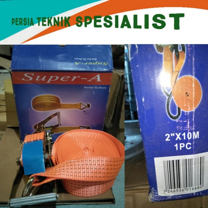 Jual ST | tali pengikat barang-ratchet tie down 2" x 10 meter SUPER-A ...