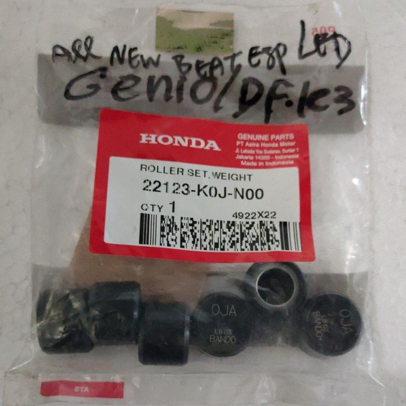 Jual 22123-K0J-N00 Roller Genio All New Beat LED ECO Street K1A Scoopy ...
