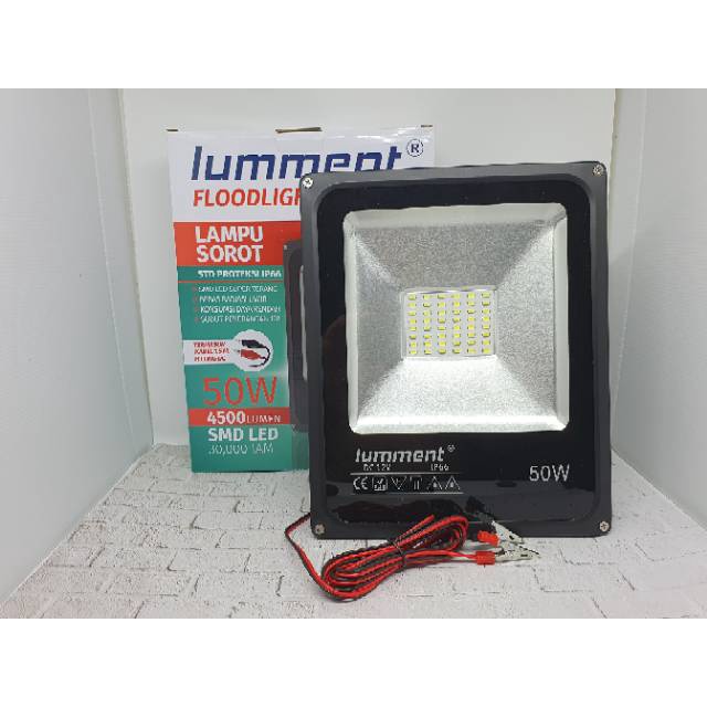 Jual Lampu Sorot DC 12V 50W LUMMENT / Lampu Tembak DC 12V 50 WATT ACCU | Shopee Indonesia