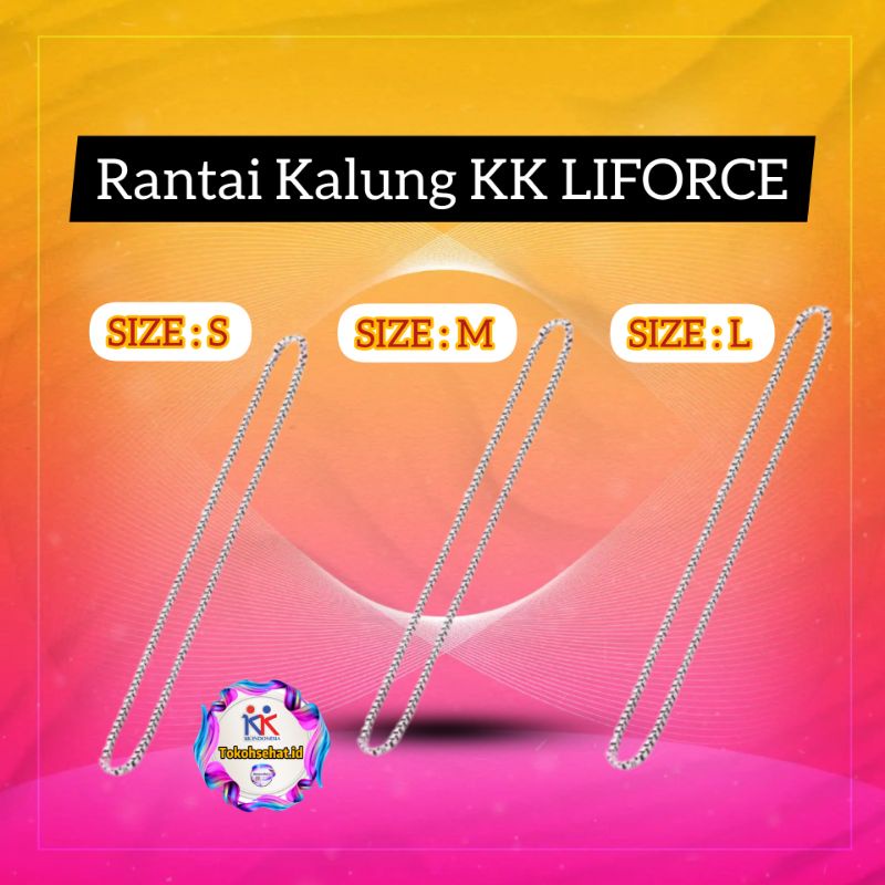 Jual Rantai Kalung KK LIFORCE Original Size ( S, M, L ) | Shopee Indonesia