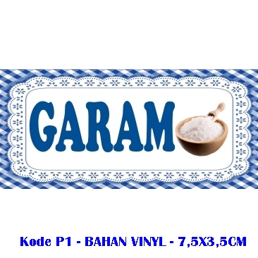 Jual (KODE P1) STIKER BUMBU | LABEL BUMBU | STIKER BUMBU DAPUR | NAMA ...