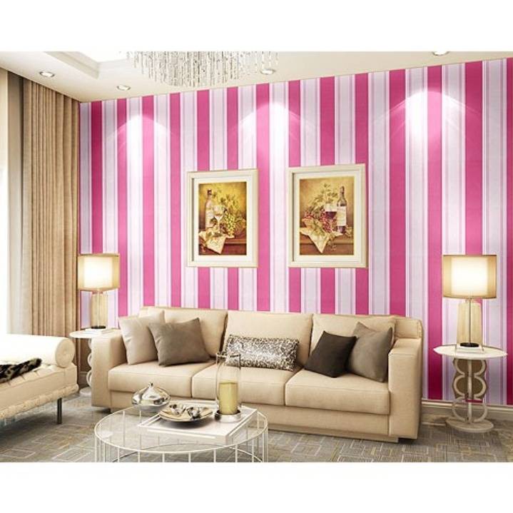 Jual SALUR PINK ky - wallpaper dinding - wallsticker dinding ...