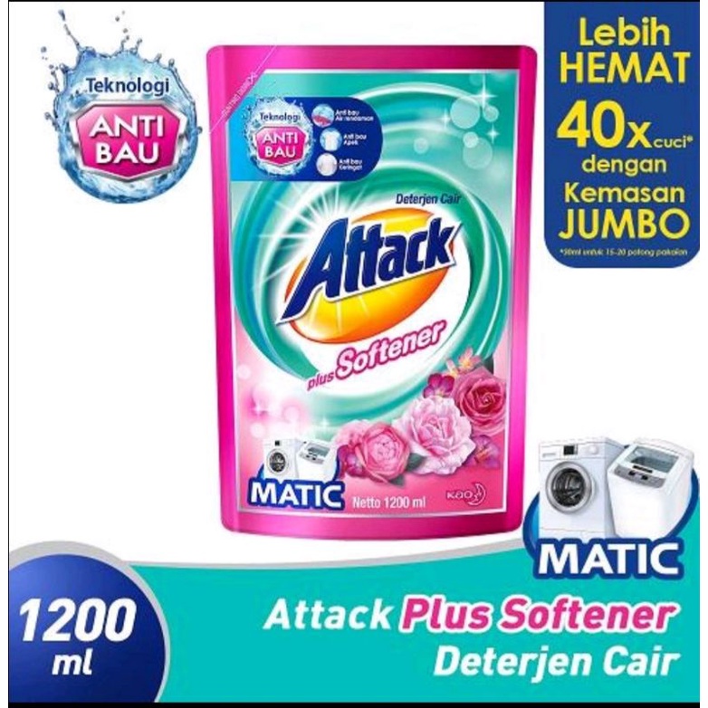 Jual Attack Plus Softener 1200 ml | Shopee Indonesia