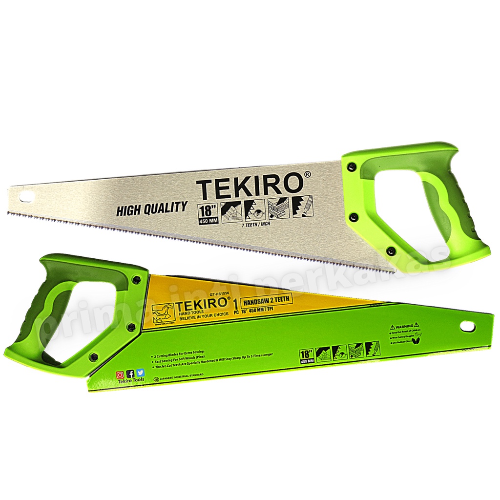 Jual TEKIRO gergaji kayu gg fiber handsaw 2mata 18inchi 450mm ...