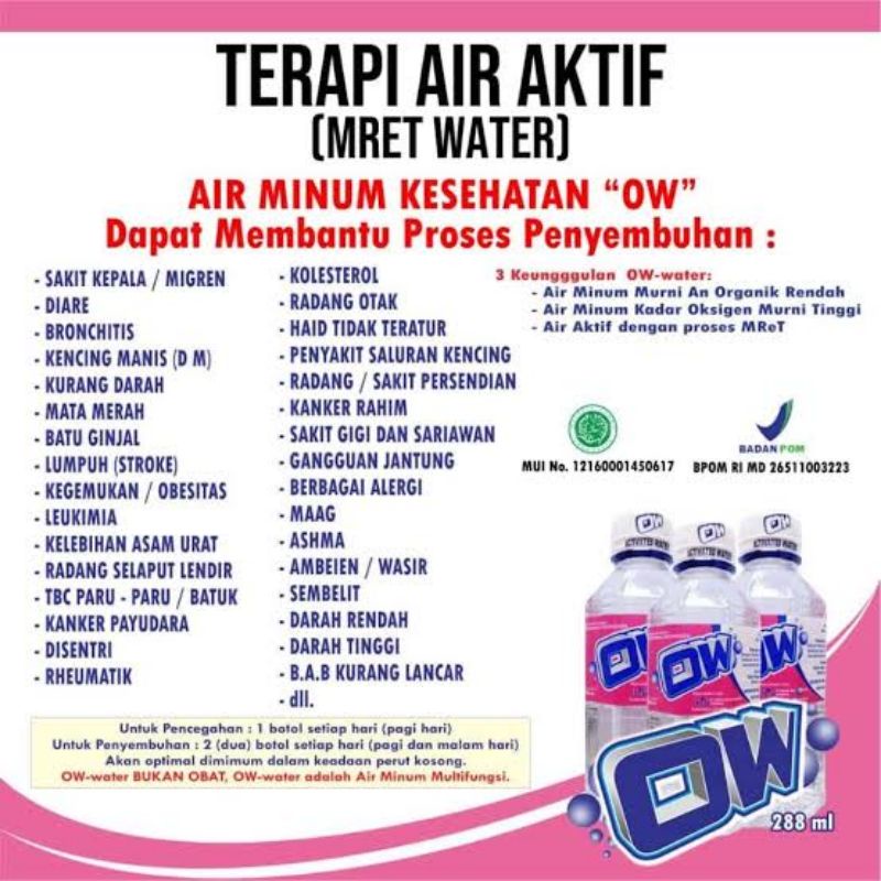 Jual OW Water 288ml (Oxygen Water) | Shopee Indonesia