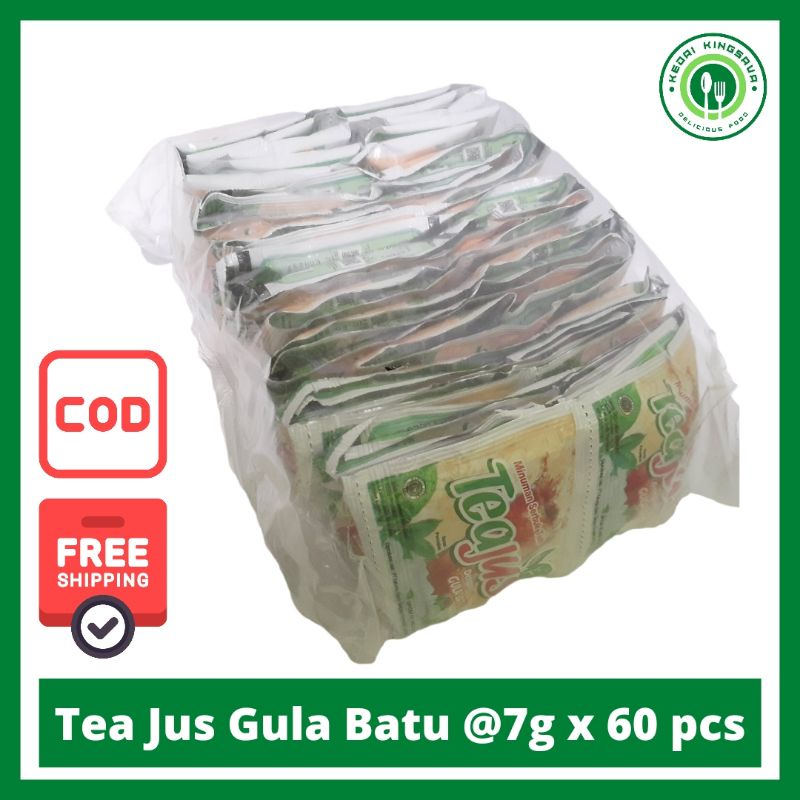 Jual Tea Jus Gula Batu @7gram X 60 Pcs | Shopee Indonesia
