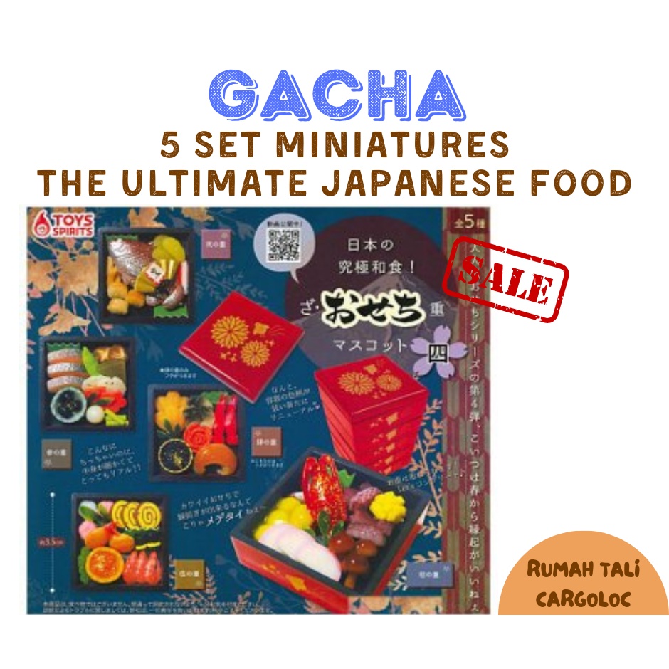 Jual Mainan Miniatur GACHA SET 5 MINI THE ULTIMATE JAPANESE FOOD (JAPAN ...
