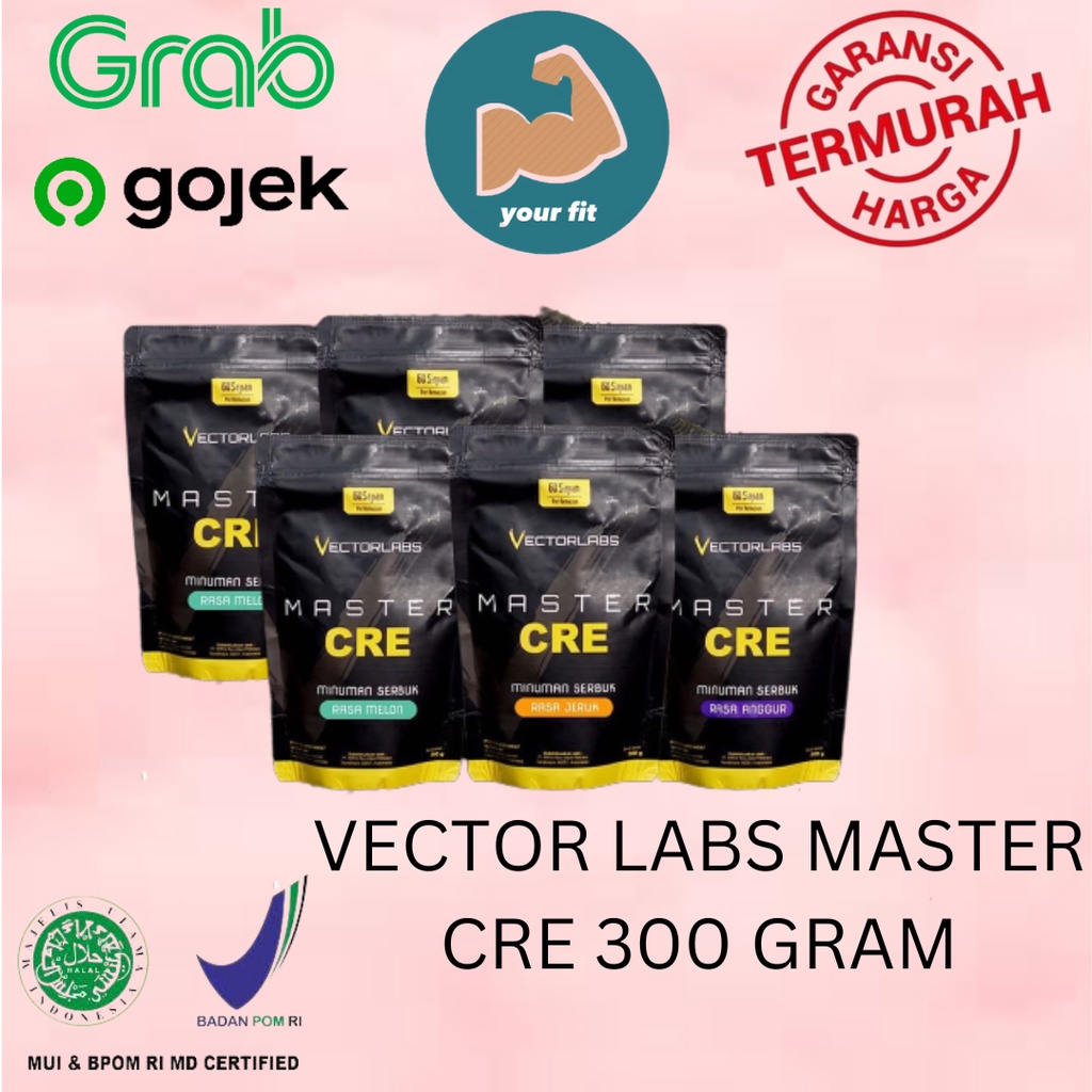 Jual (READY STOCK) VECTOR LABS MASTER CRE60 SERVINGS 300 GRAM CREATINE ...