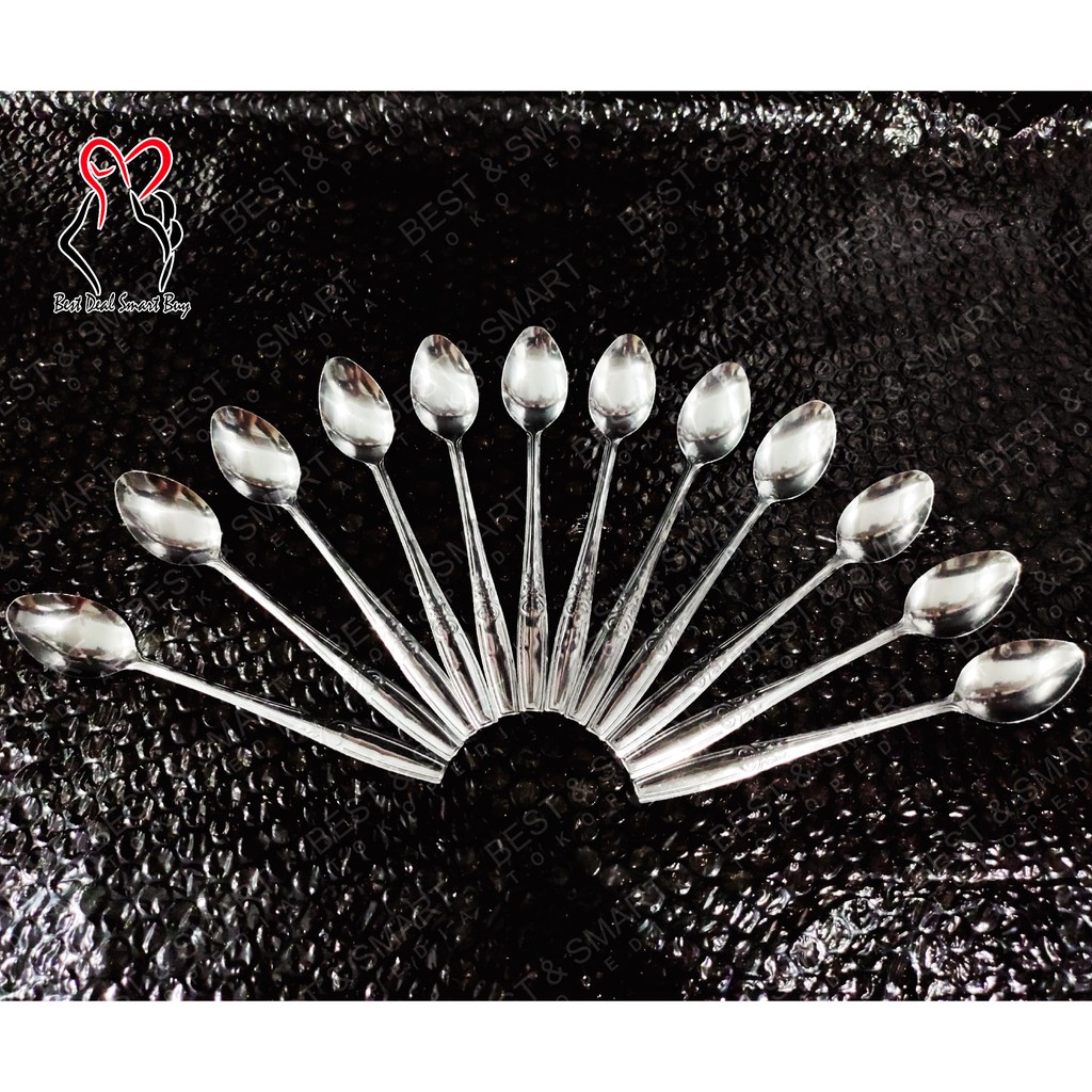 Jual Sendok Juice 708 Triangle 12 Pcs / Sendok Murah / Long Bar Spoon ...