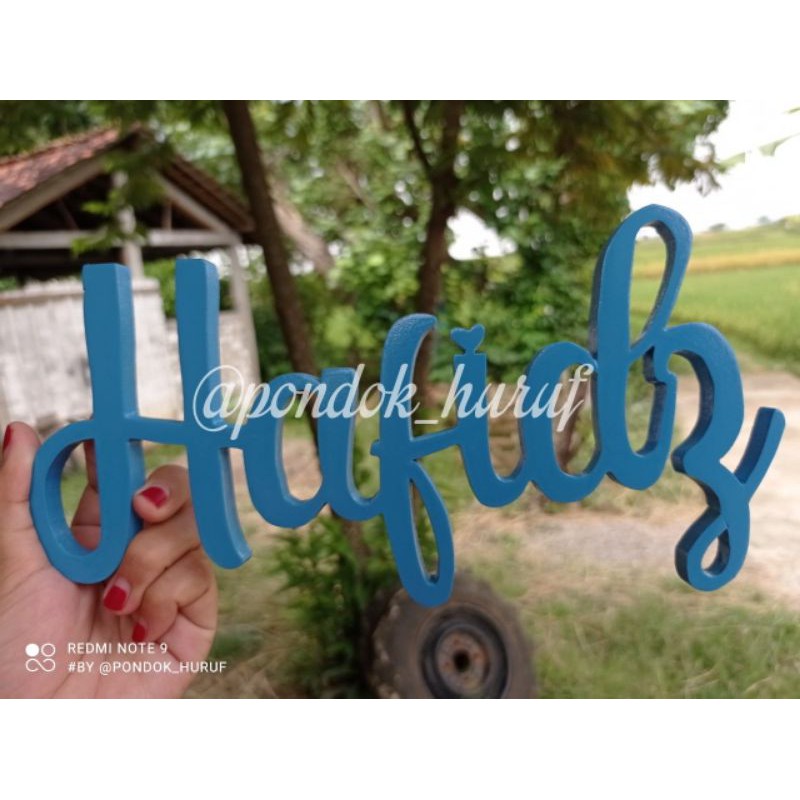 Jual Huruf Kayu UK 10cm / Ukiran Nama Kayu Logo Toko / Kayu Nama Custom ...