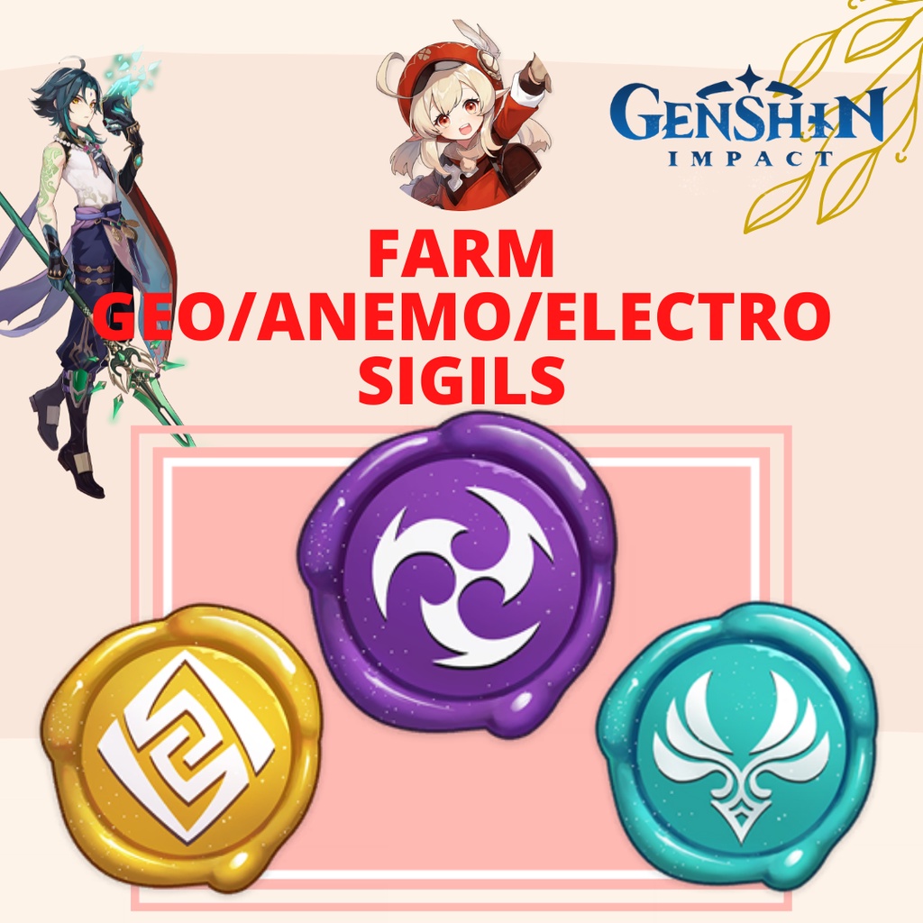 Jual [BACA DESKRIPSI] Joki Farming Anemo Geo Electro Sigil | Shopee ...