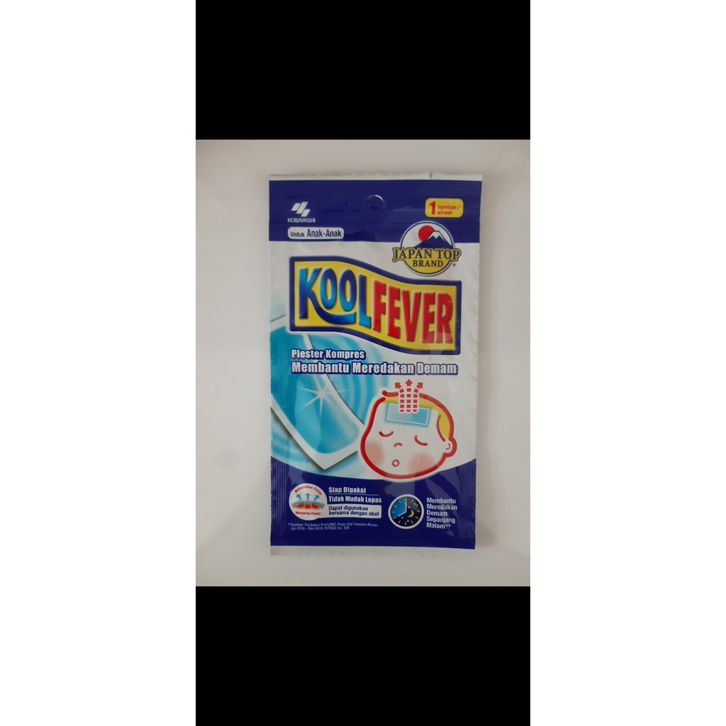 Jual Koolfever Kool Fever Bye Bye Fever Plester Kompres Demam Bayi dan Anak per 1 Sheet Atau ...