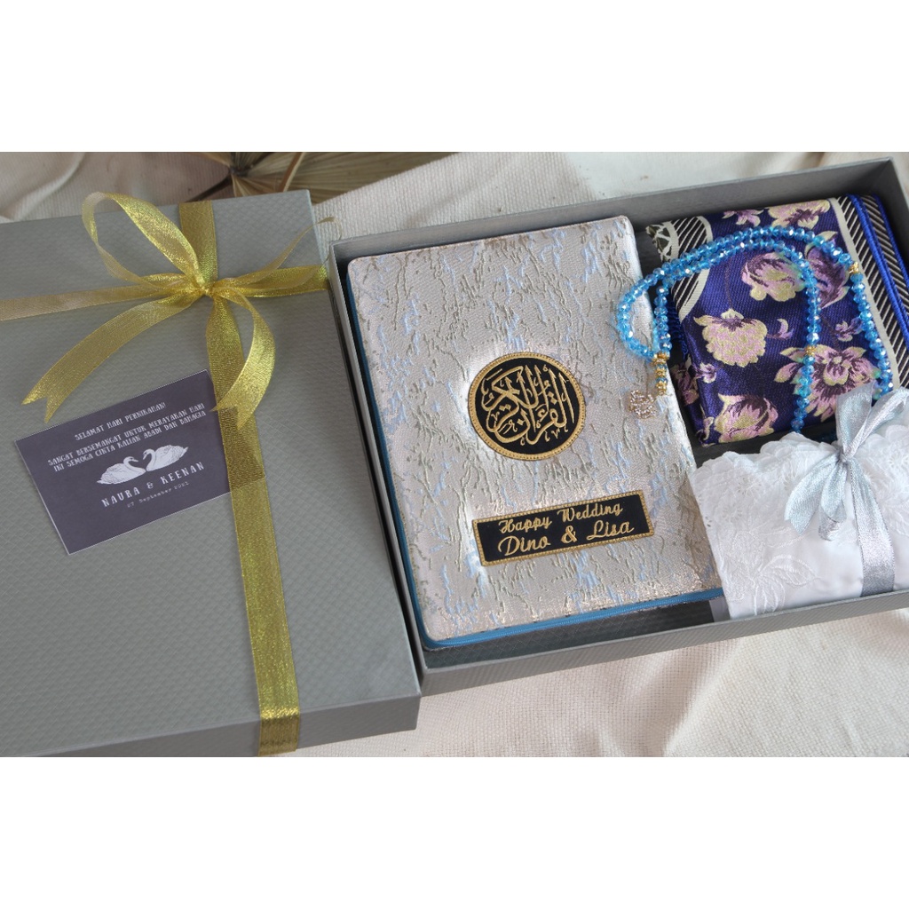Jual Rabita Alquran Hampers A4 Exclusive | mukena | sajadah | tasbih ...