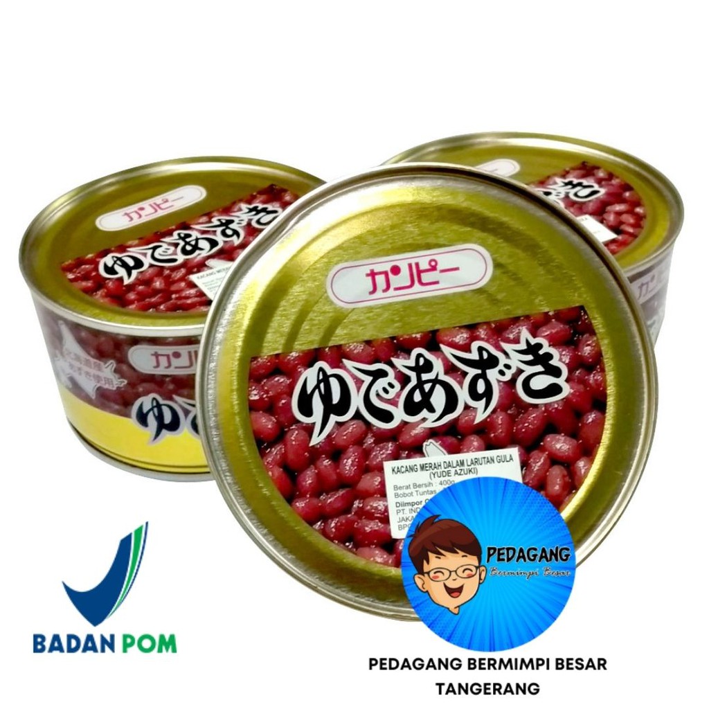Jual Kanpee Yude Azuki Red Bean / Kacang Merah Kaleng Import SIAP ...
