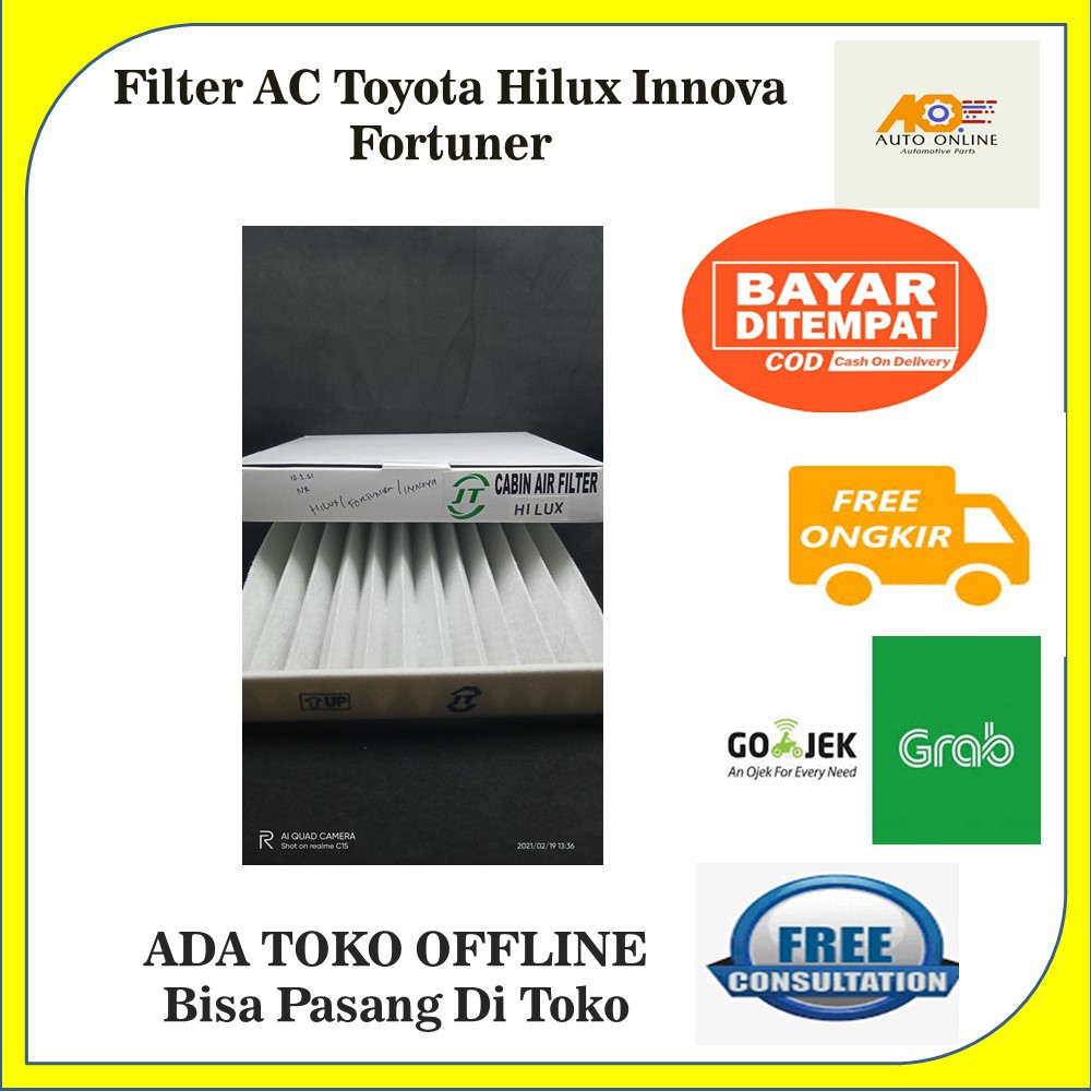 Jual Filter AC Cabin Kabin Toyota Hilux Toyota Innova Toyota Fortuner ...
