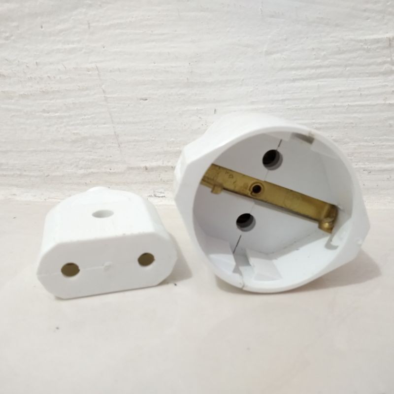 Jual BROCO KONTRA STEKER ARDE PUTIH KONTRA STEKER GEPENG ERKE | Shopee Indonesia