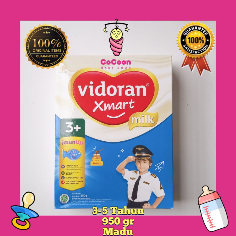Jual Susu Formula Anak Vidoran 3 / 3+ Xmart 3-5 Tahun 925g 925 gr 950 g ...