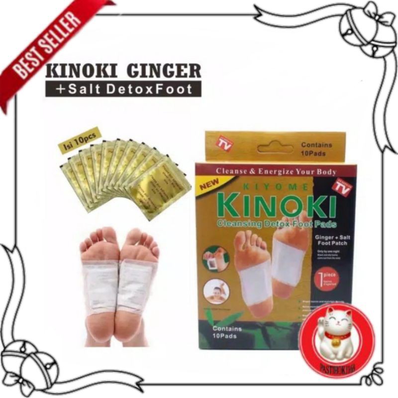 Jual Koyo Kaki Detox Kinoki Gold Emas ORIGINAL / Kinoki Gold Detox Kaki Asli 1 box isi 10 pcs ...
