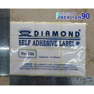 Jual Label 103 Sticker Undangan 3 X 6,4 Cm / Label Kertas Stiker ...