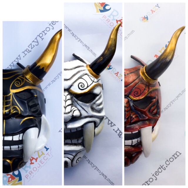 Jual Samurai Oni Hannya Kabuki Japan Demon Setan Halloween Mask Topeng ...