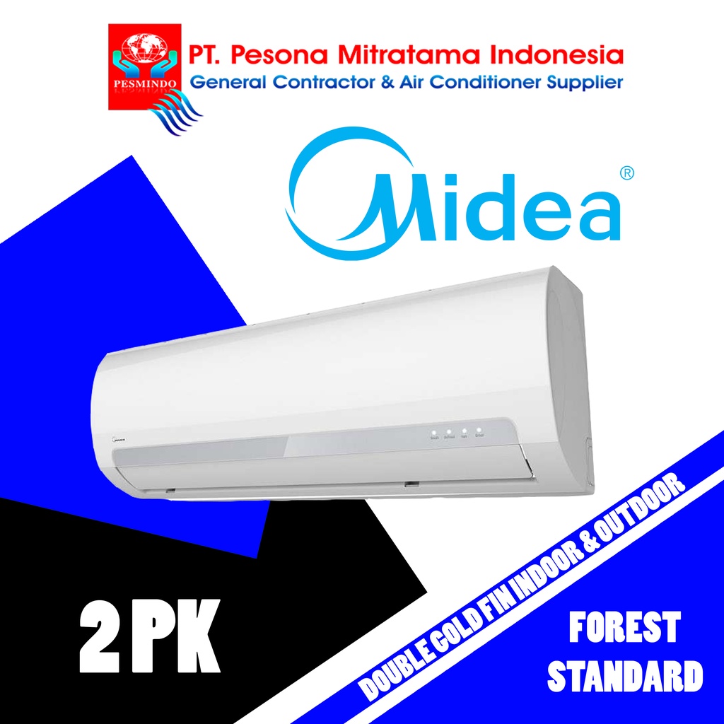 Jual AC SPLIT MIDEA STANDART 2 PK (MSAF-18CRN2) | Shopee Indonesia