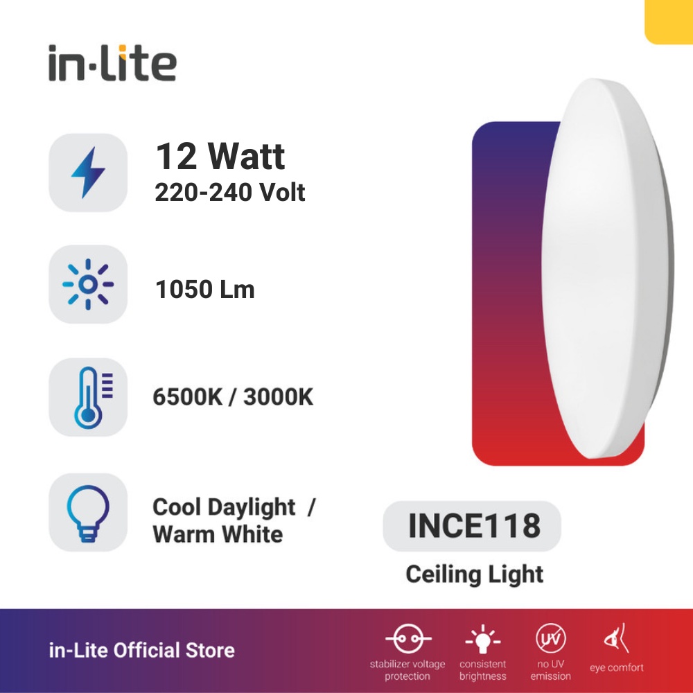 Jual InLite Lampu Ceiling Light LED INCE118 - 12 watt | Shopee Indonesia