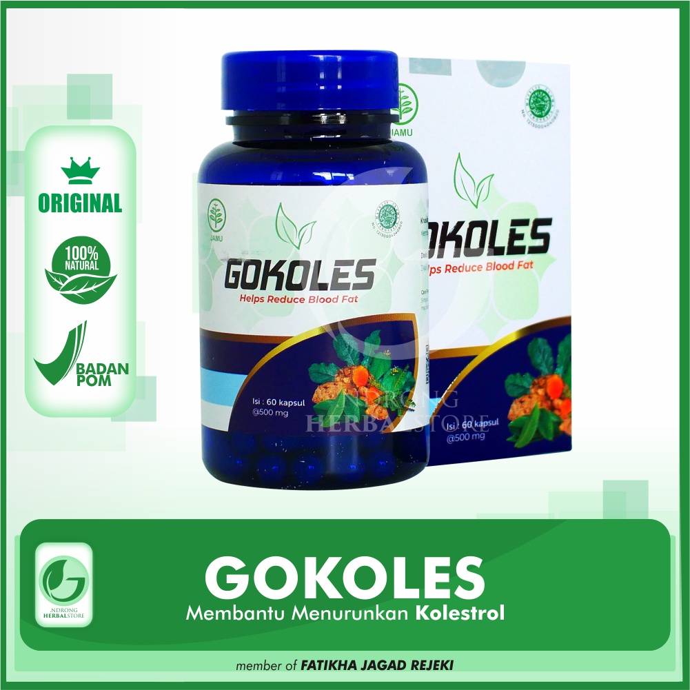 Jual OBAT KOLESTROL TERAMPUH DAN TERASLI 100% ORIGINAL GOKOLES KAPSUL ...