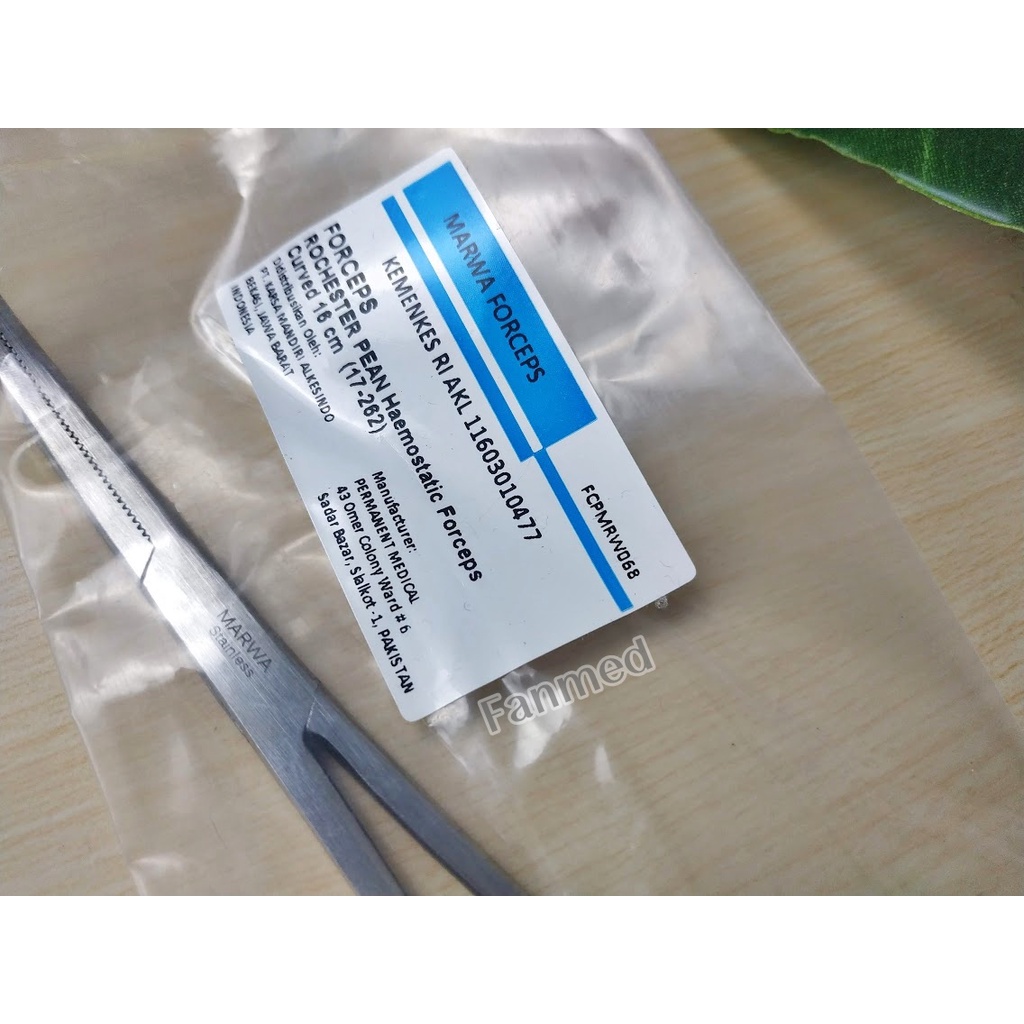 Jual Klem Bengkok Arteri Pean 16cm Klem Instrumen Medis Marwa Pakistan ...